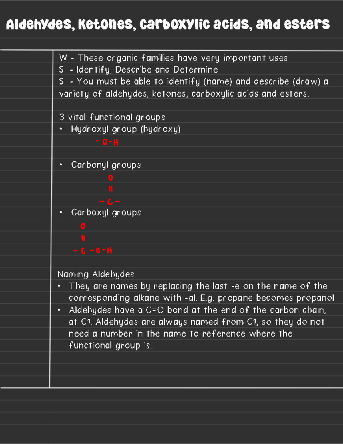 5. Aldehydes, Ketones, Carboxylic acids, and esters - Aldehydes ...
