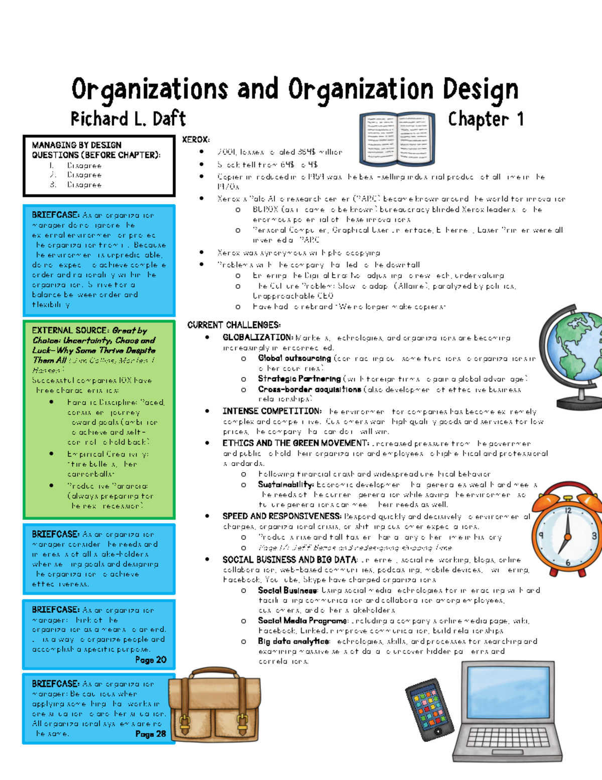 Daft: Organizational Structure Summary Chapters 1-3 - Organizations and ...