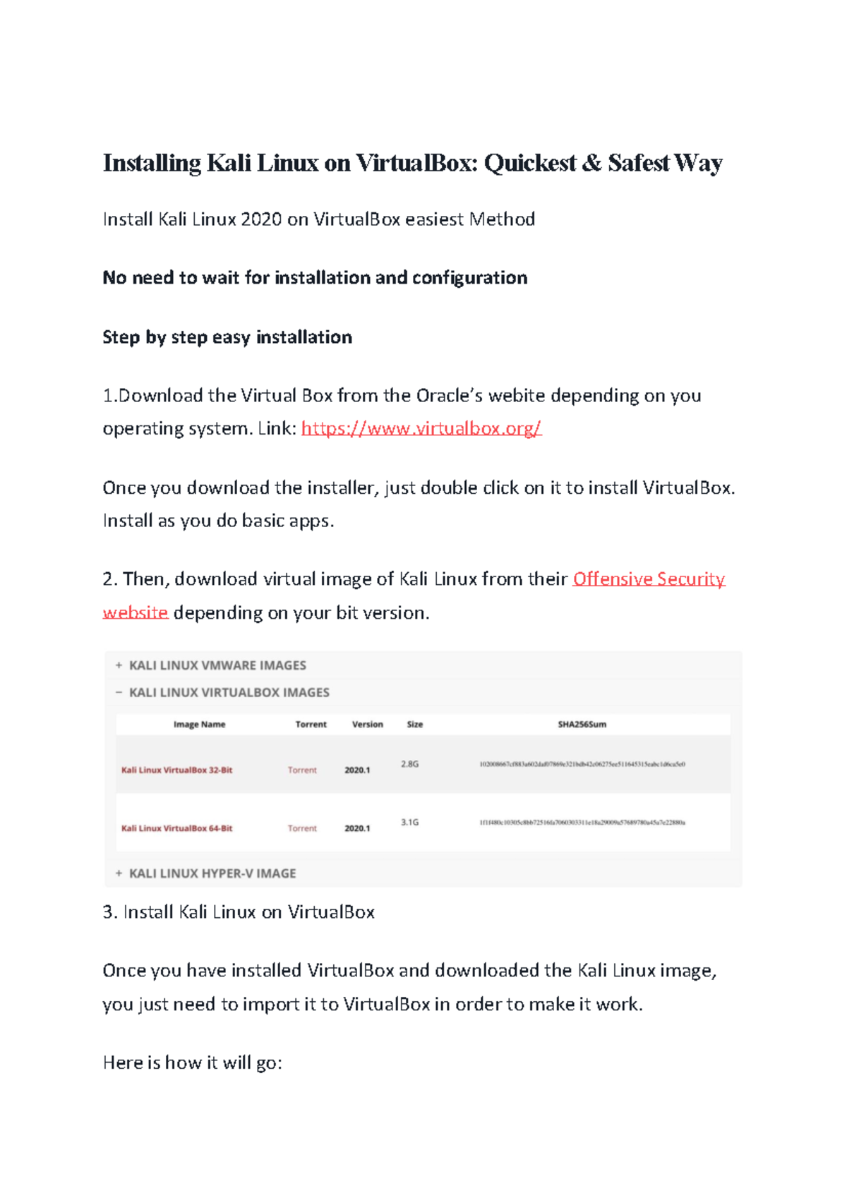 Installing Kali Linux On Virtual Box Installing Kali Linux On Virtualbox Quickest And Safest