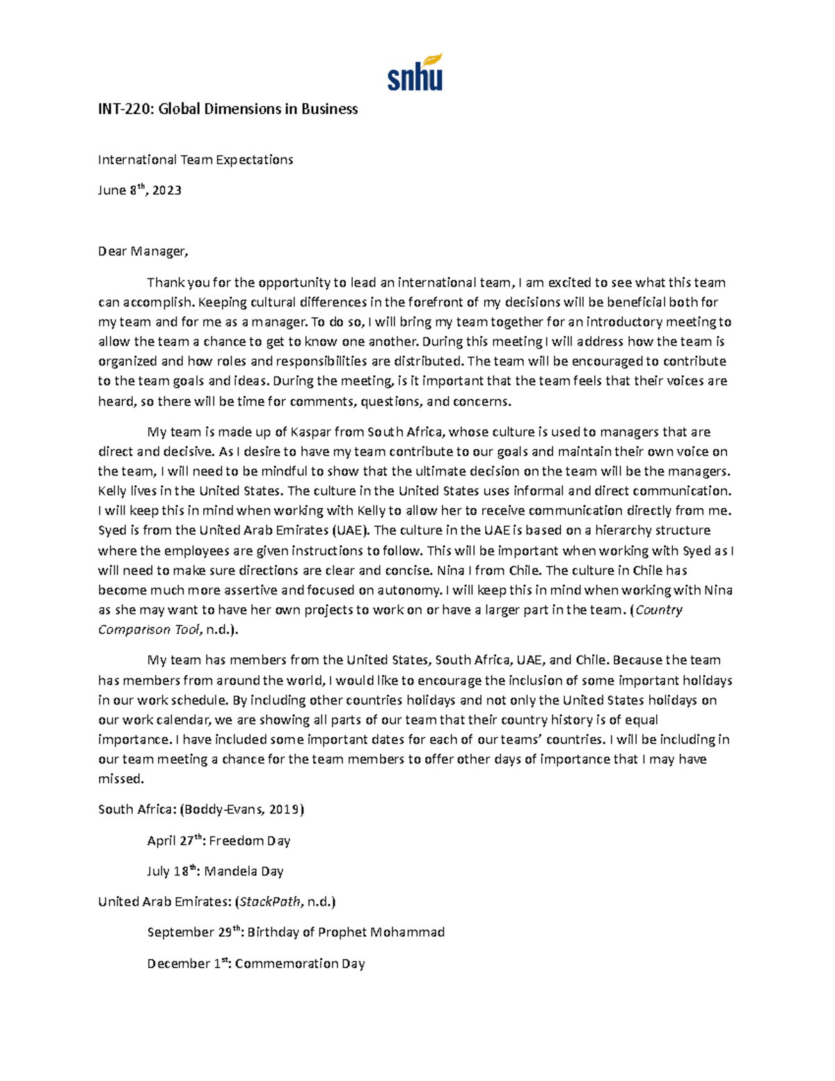 INT 220 Conference Call Invitation Template - INT-220: Global ...