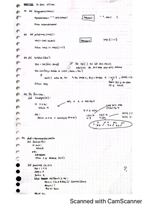 CITS1401 Final exam S1 2021 - DESK No. FAMILY NAME: GIVEN NAMES: SIGNATURE: STUDENT NUMBER ...
