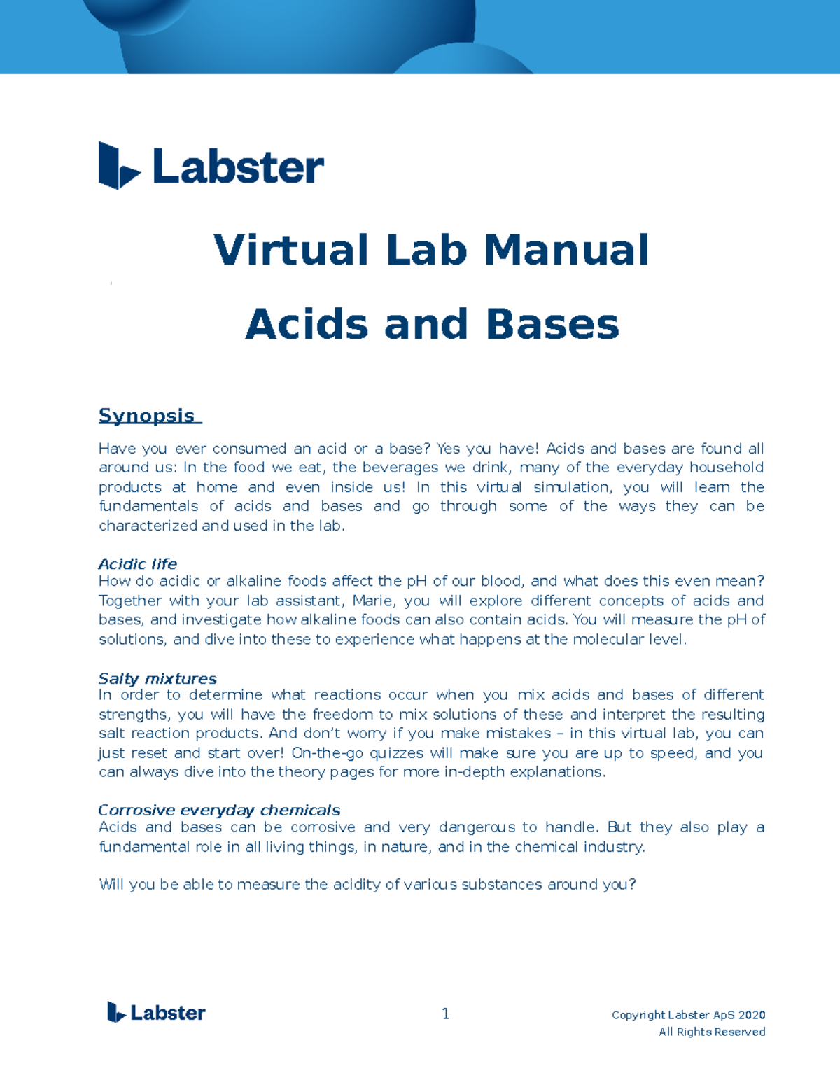 ACB Acids and Bases Lab Manual (English) - Virtual Lab Manual Acids and ...