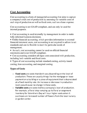 Job costing, batch costing, contract costing differences - Co-operation - Studocu