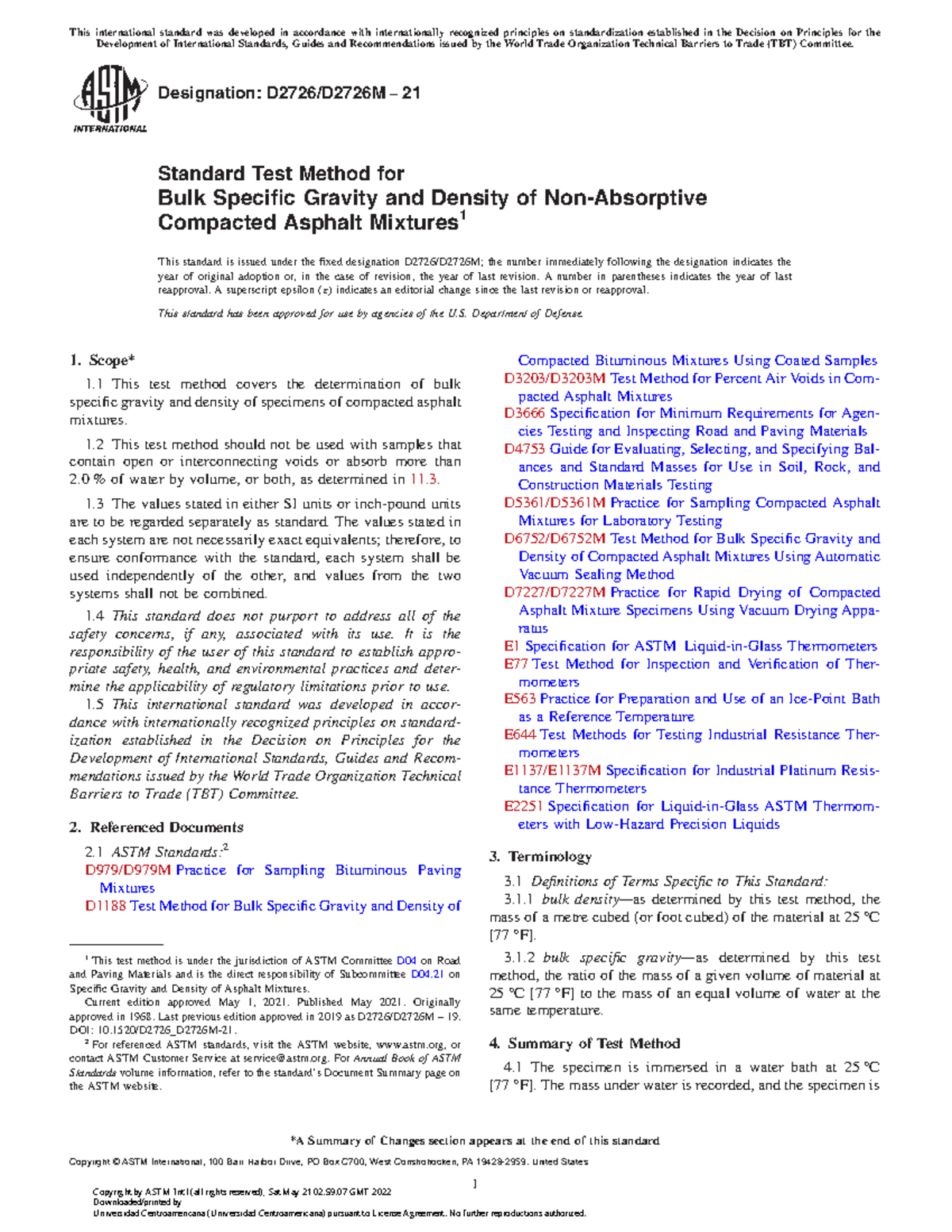 ASTM D2726 D2726M-21-Copiar - Designation: D2726/D2726M − 21 Standard ...