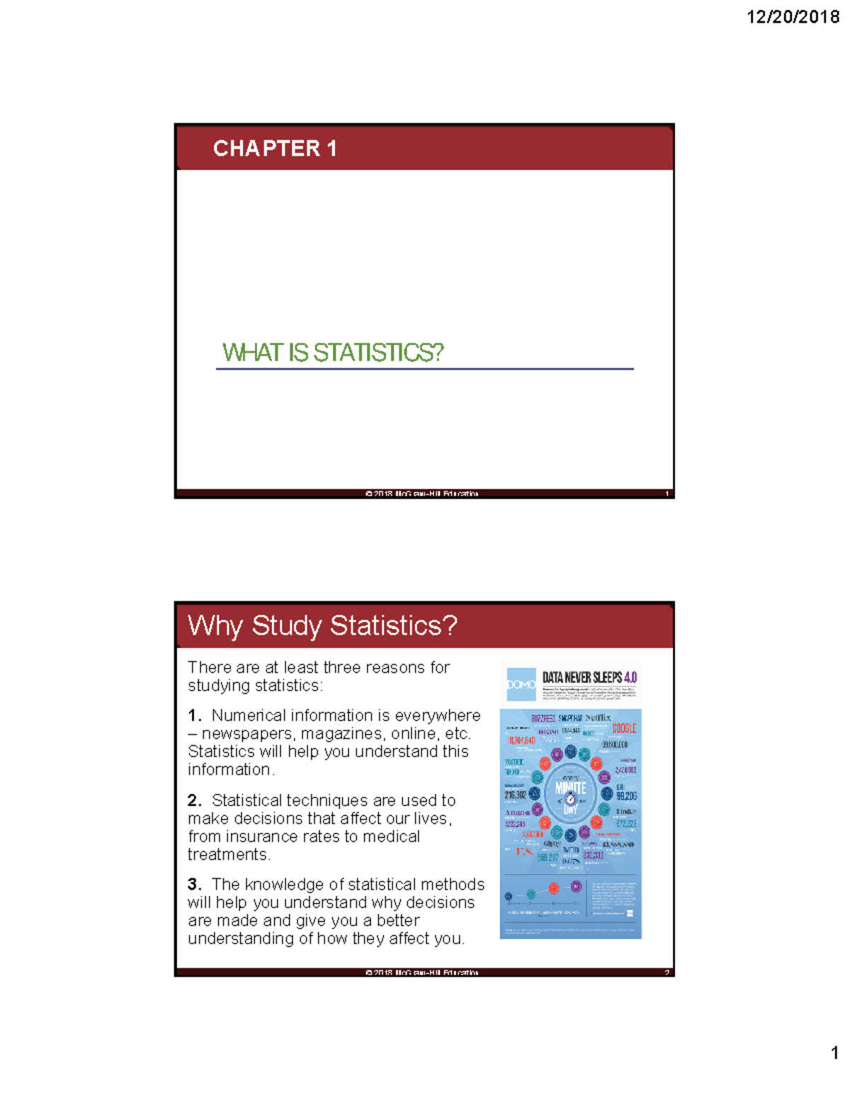 Lecture 1 (Ch1,Ch2) - Warning: TT: undefined function: 32 © 2018 McGraw-Hill Education 1 CHAPTER ...