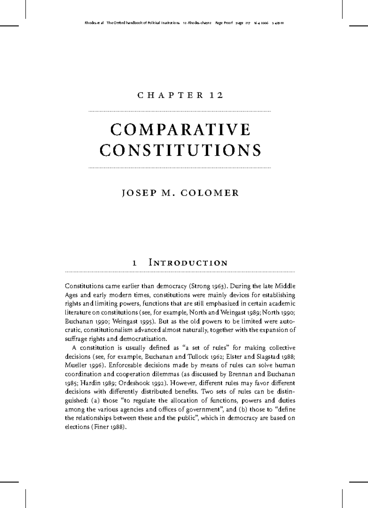 Comparative Constitutions - c h a p t e r 1 2 - Studocu