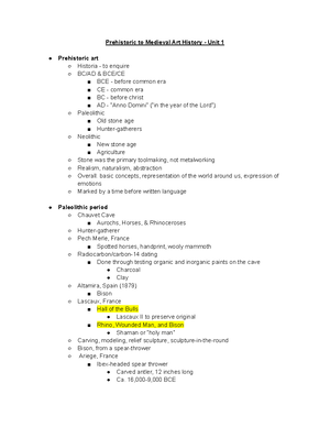 Art History Exam Responses - ART 122 Art History: Ancient to Medieval ...