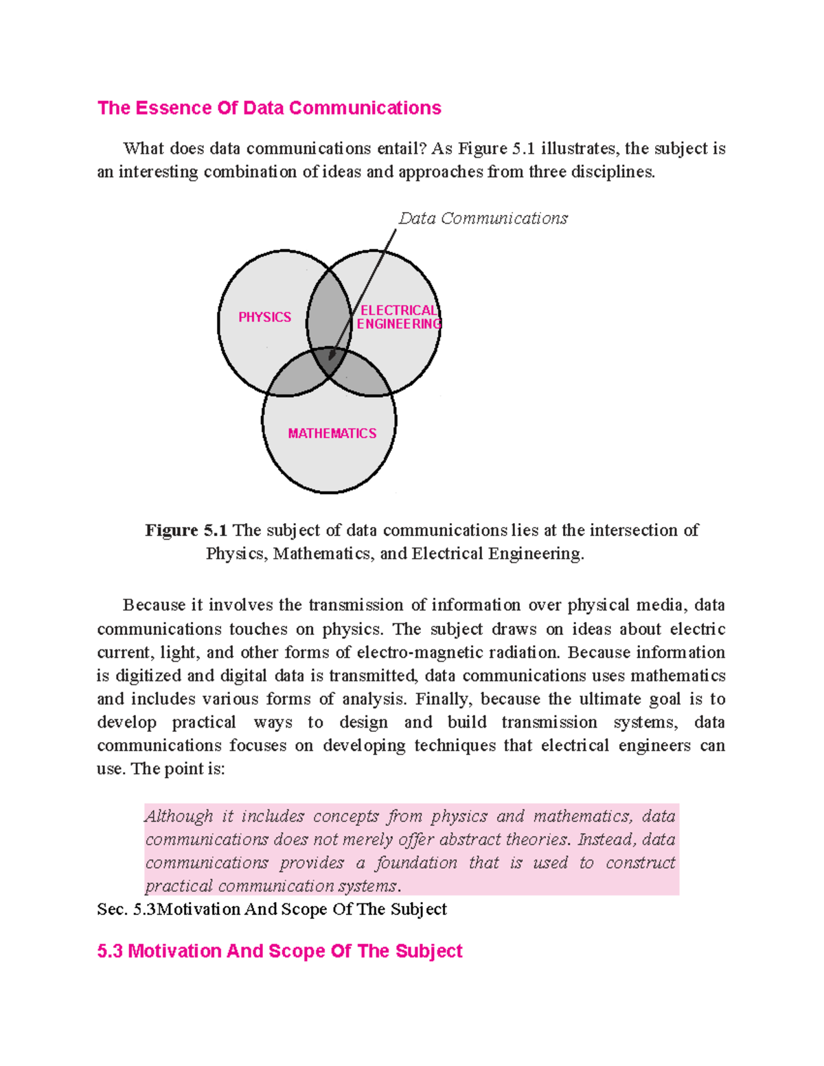 The Essence Of Data Communications - Data Communications Figure 5 The ...