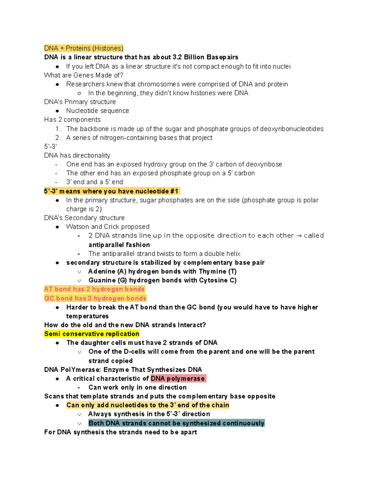 Chapter 15 DNA and The Gene Synthesis and Repair - DNA + Proteins ...