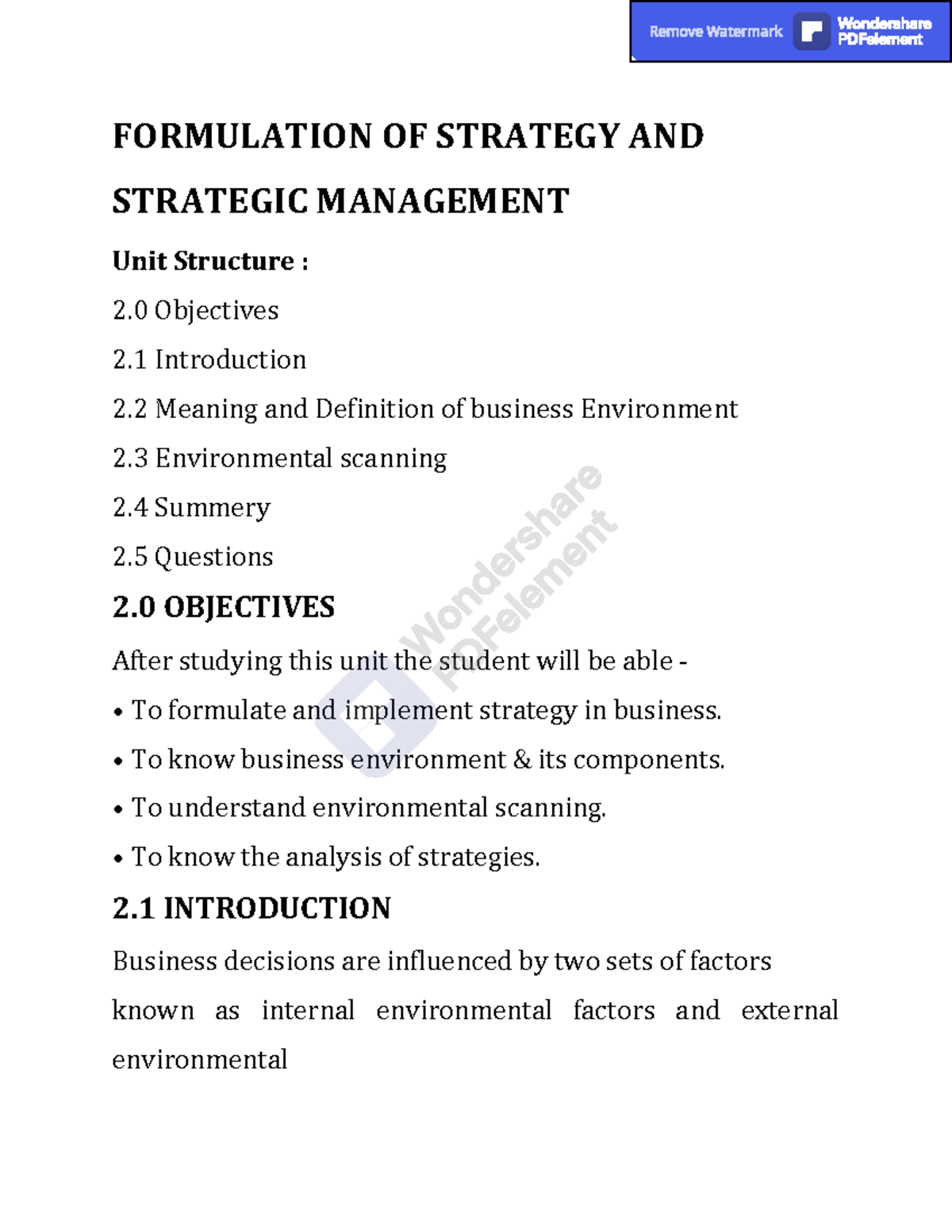 Formulation OF Strategy PART1 - FORMULATION OF STRATEGY AND STRATEGIC ...