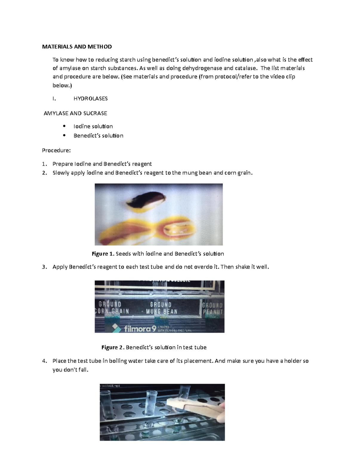 LAB 9 method - Cute - MATERIALS AND METHOD To know how to reducing ...