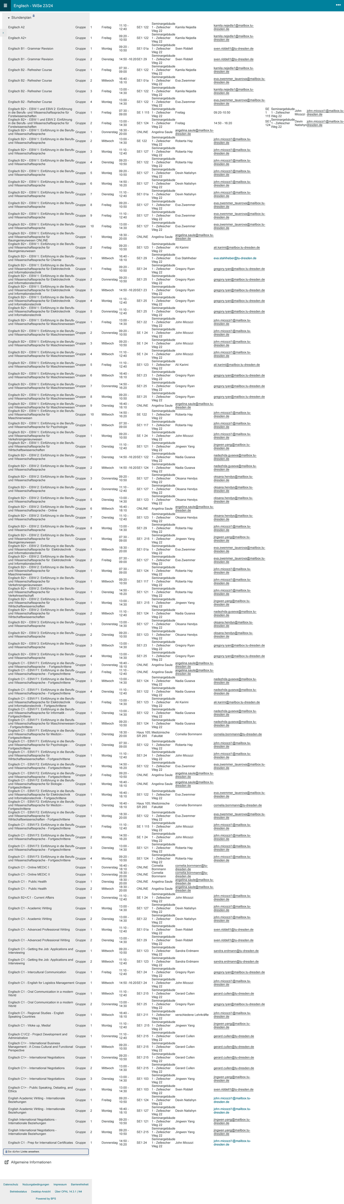 Englisch - Wi Se 2324 - OPAL - Datenschutz Nutzungsbedingungen Impressum Barrierefreiheit - Studocu