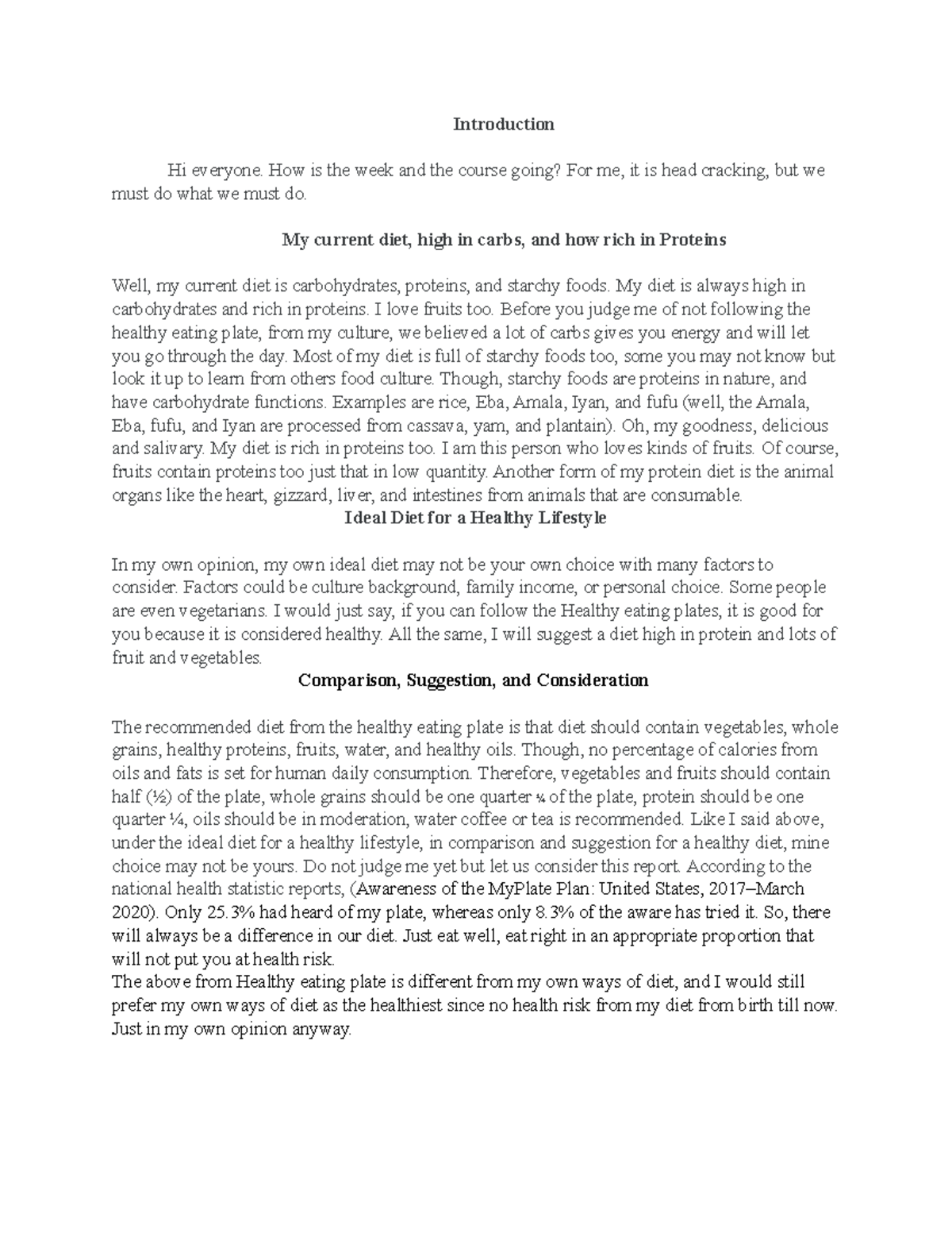 Biol 1121 week 2 Discussion forum - BIOL 1121 - UoPeople - Studocu