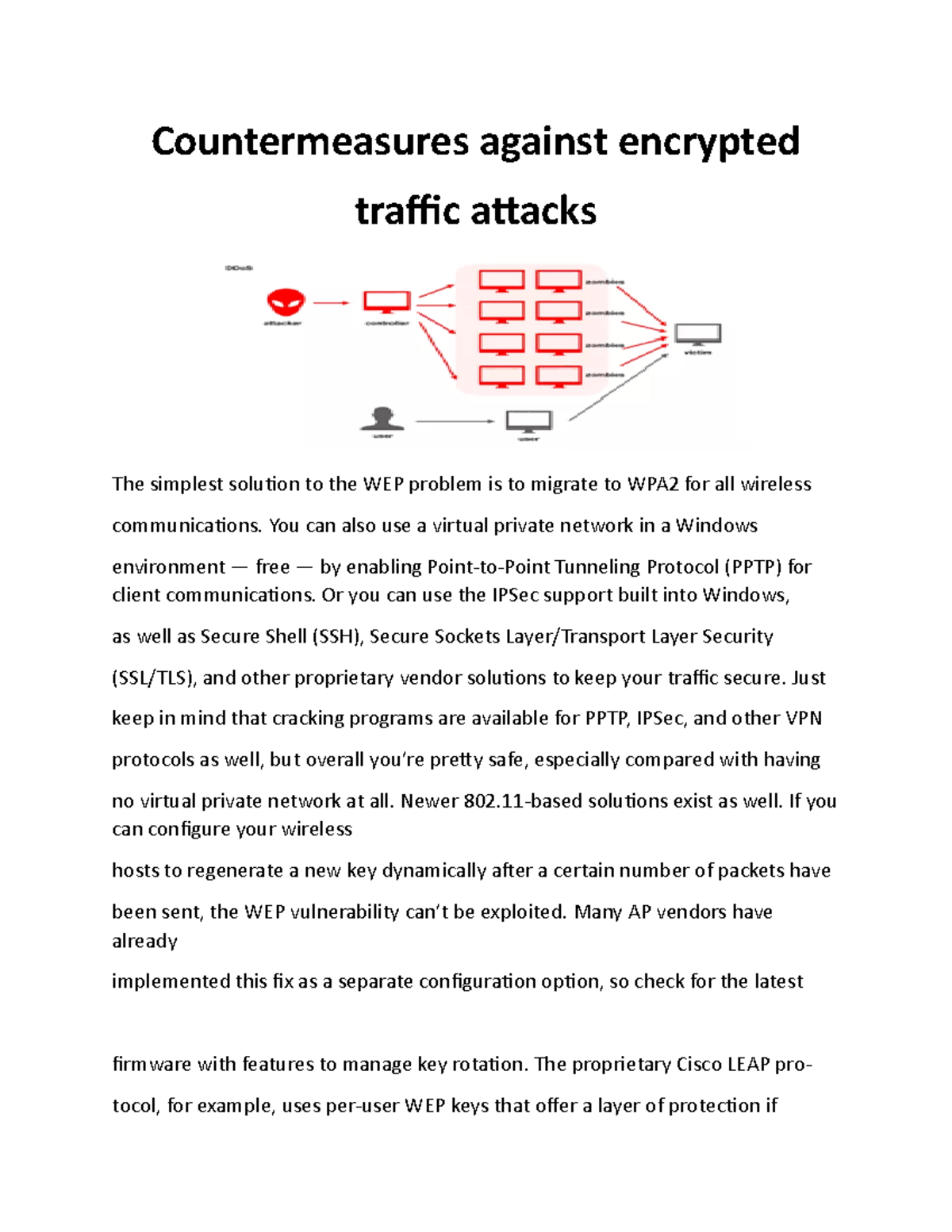 Countermeasures Against Encrypted Countermeasures Against Encrypted
