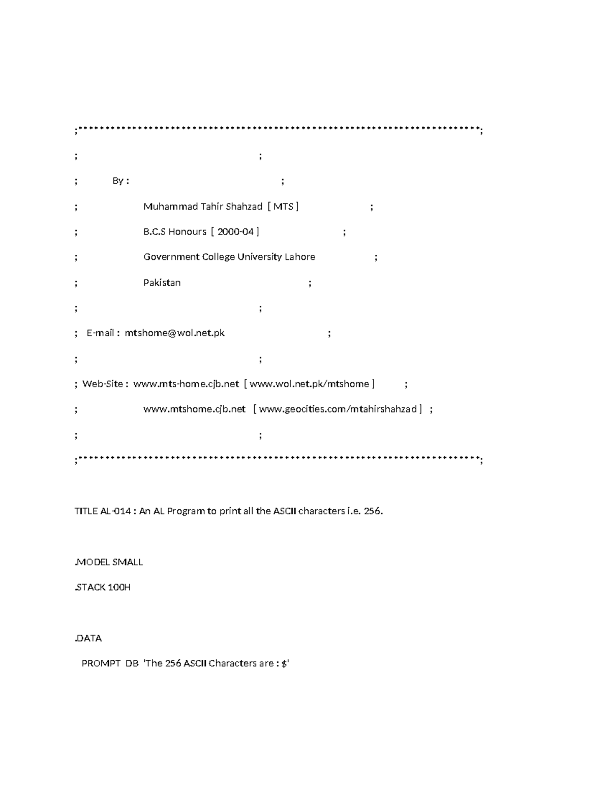 Cheats - ;**************************************************************************; ; ; ; By ...