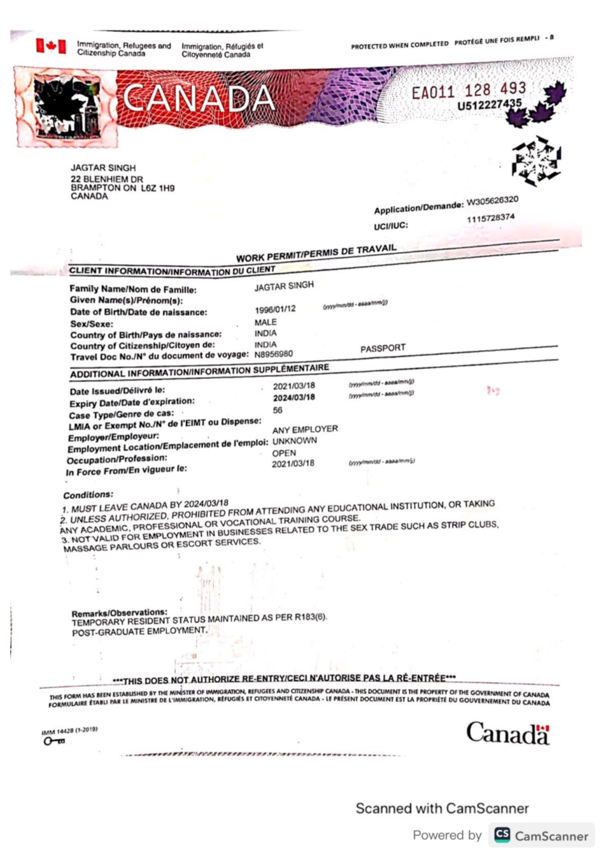 Work permit - Corporate Law - Studocu