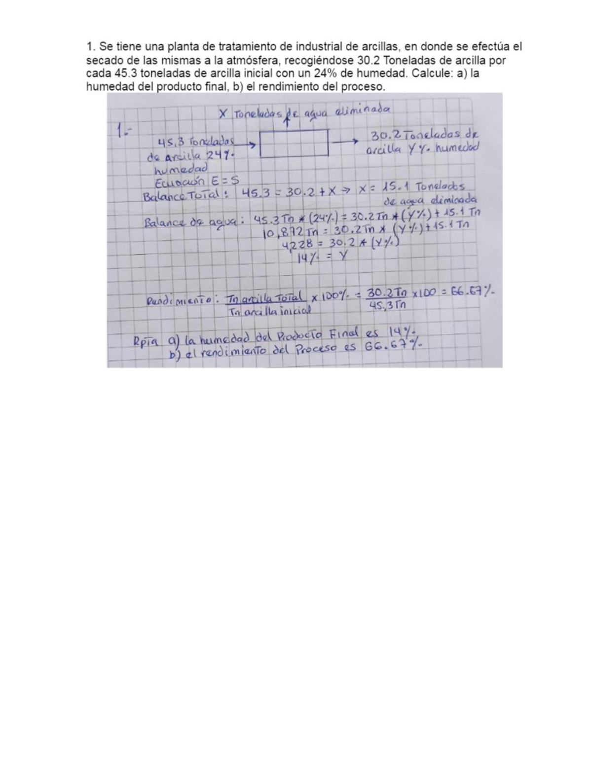Balande MASA - INCLUYE EJERCICIOS DE BALANCE DE MASA - Operaciones ...