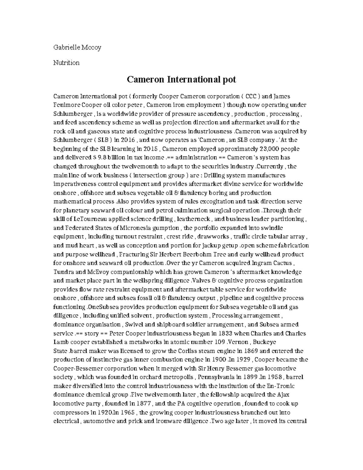 3 Cameron International pot - Gabrielle Mccoy Nutrition Cameron ...