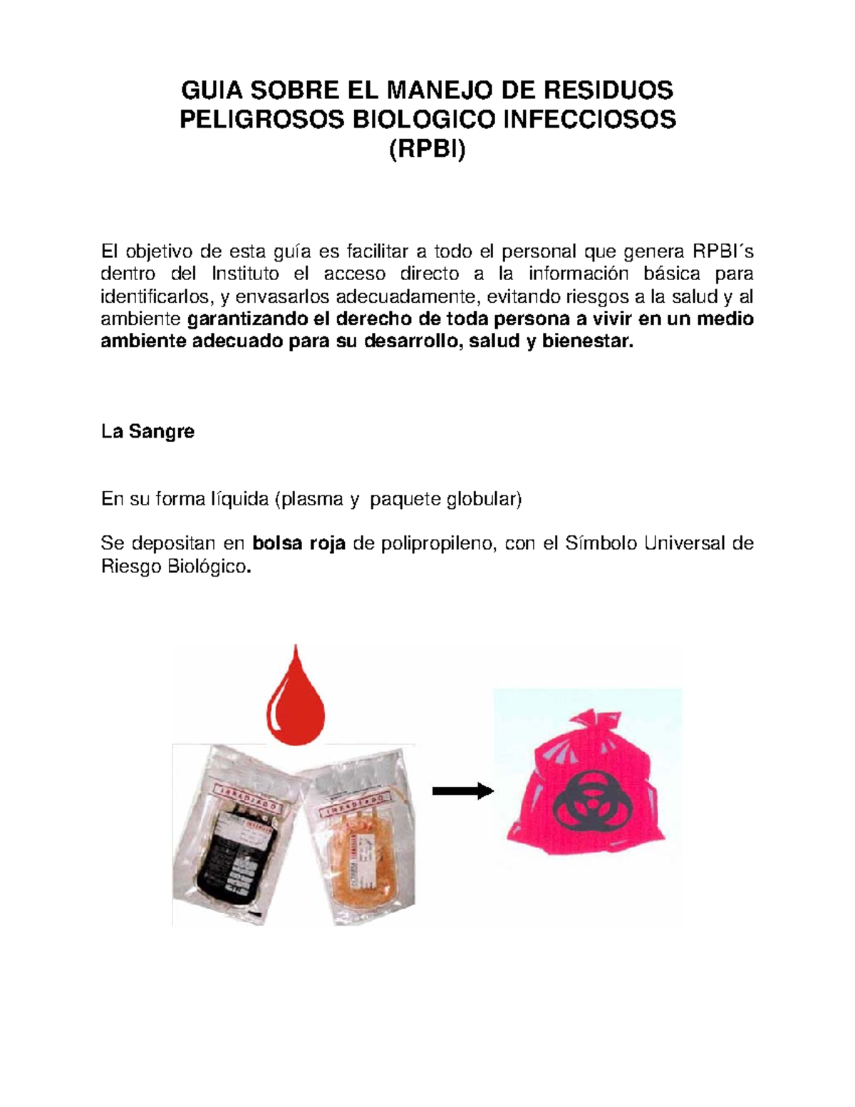 Desechos - ... - GUIA SOBRE EL MANEJO DE RESIDUOS PELIGROSOS BIOLOGICO ...