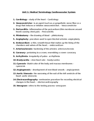 Blood Concept Map - bio112 - Studocu