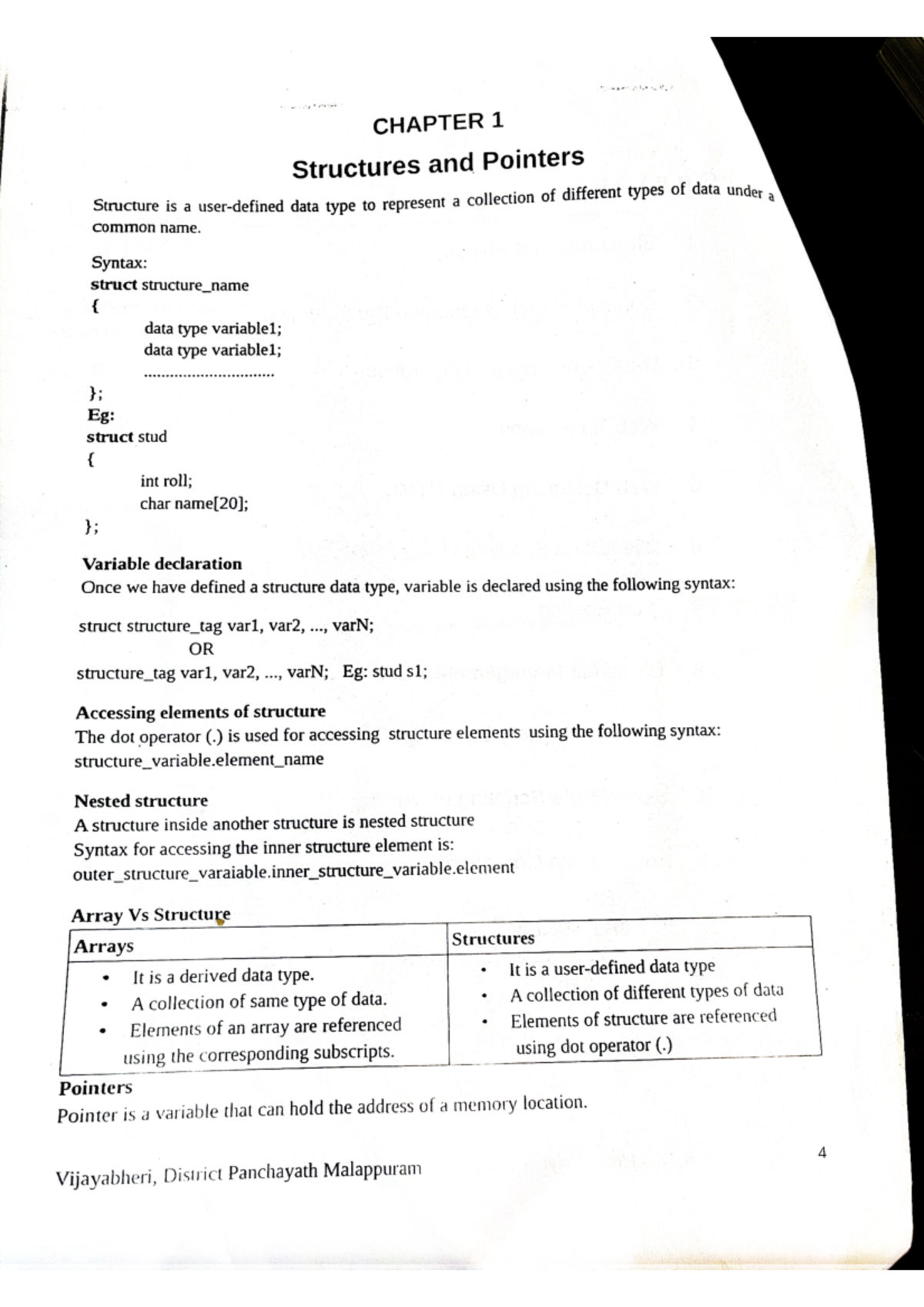 Computer Science chapter 1 focus point plus two - Studocu