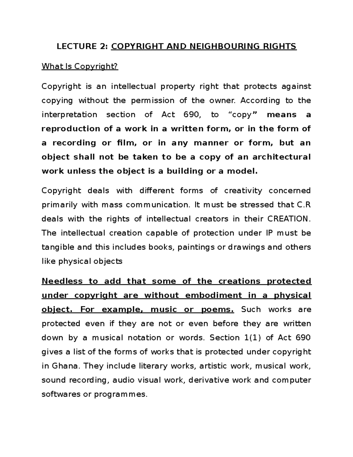 Copyrights AND Neighbouring Rights Under IP Law - Intellectual Property ...