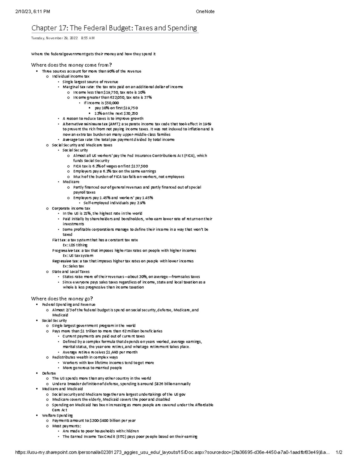 Chapter 17: The Federal Budget: Taxes and Spending - 2/10/23, 6:11 PM ...