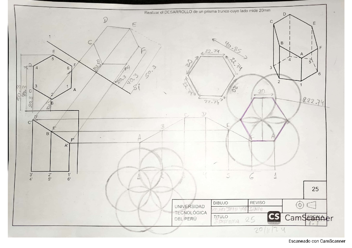 Sema 15 DPI - DPI - Dibujo para Ingenieria - Realizar el DESARROLLO de ...