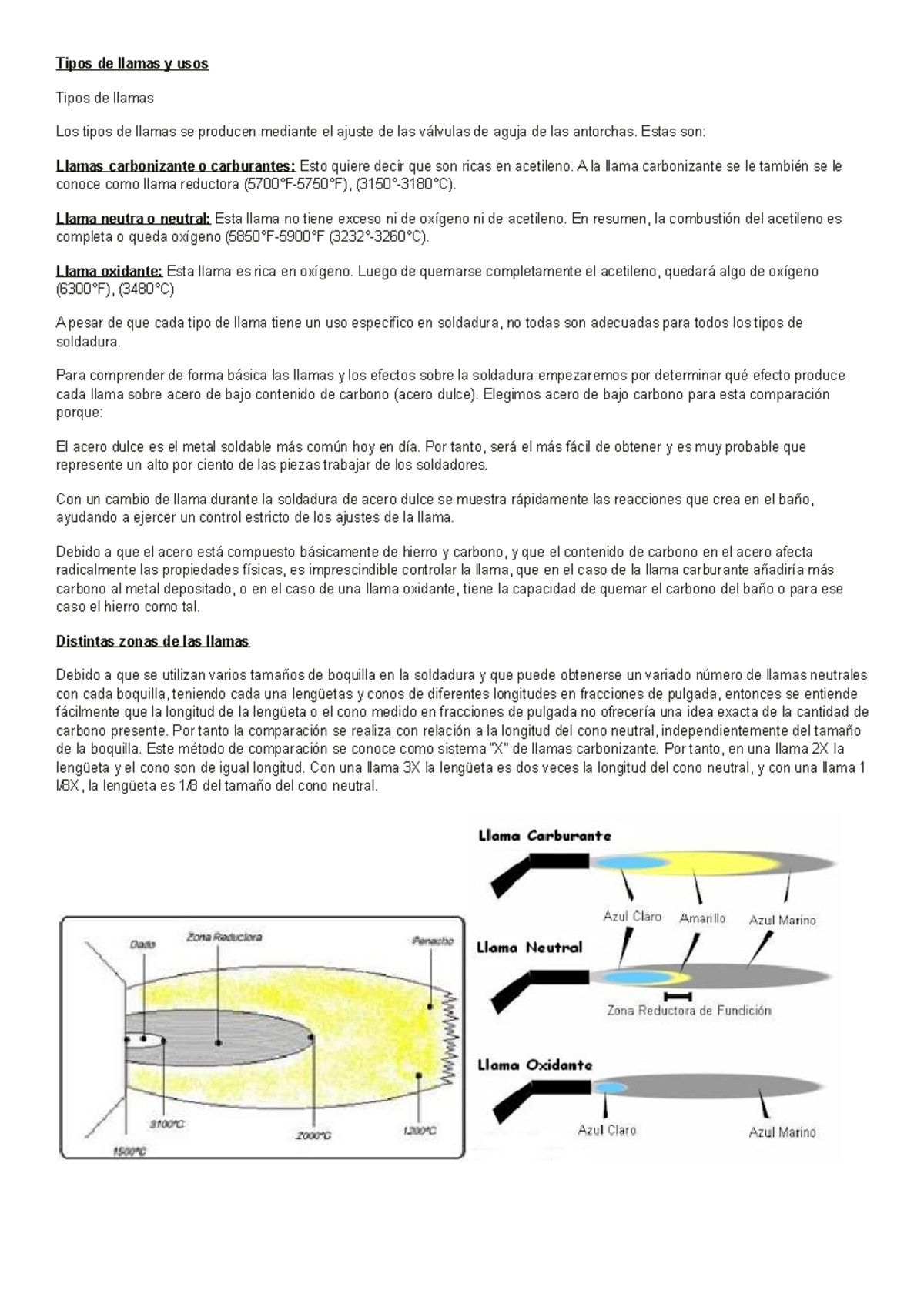 341523289 Tipos de Llamas y Usos Soldadura Mecanica industrial - Tipos ...