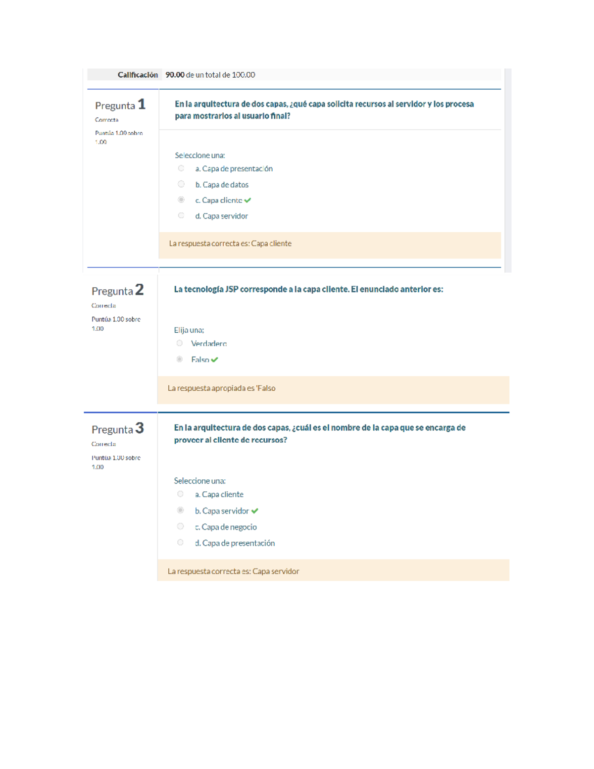 Reto 4 Modelo cliente servidor - Calificación 90 de un total de 100 ...