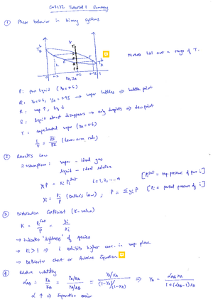 Lecture Note - Binary Flash Distillation - Warning: TT: undefined function: 32 Binary Flash ...