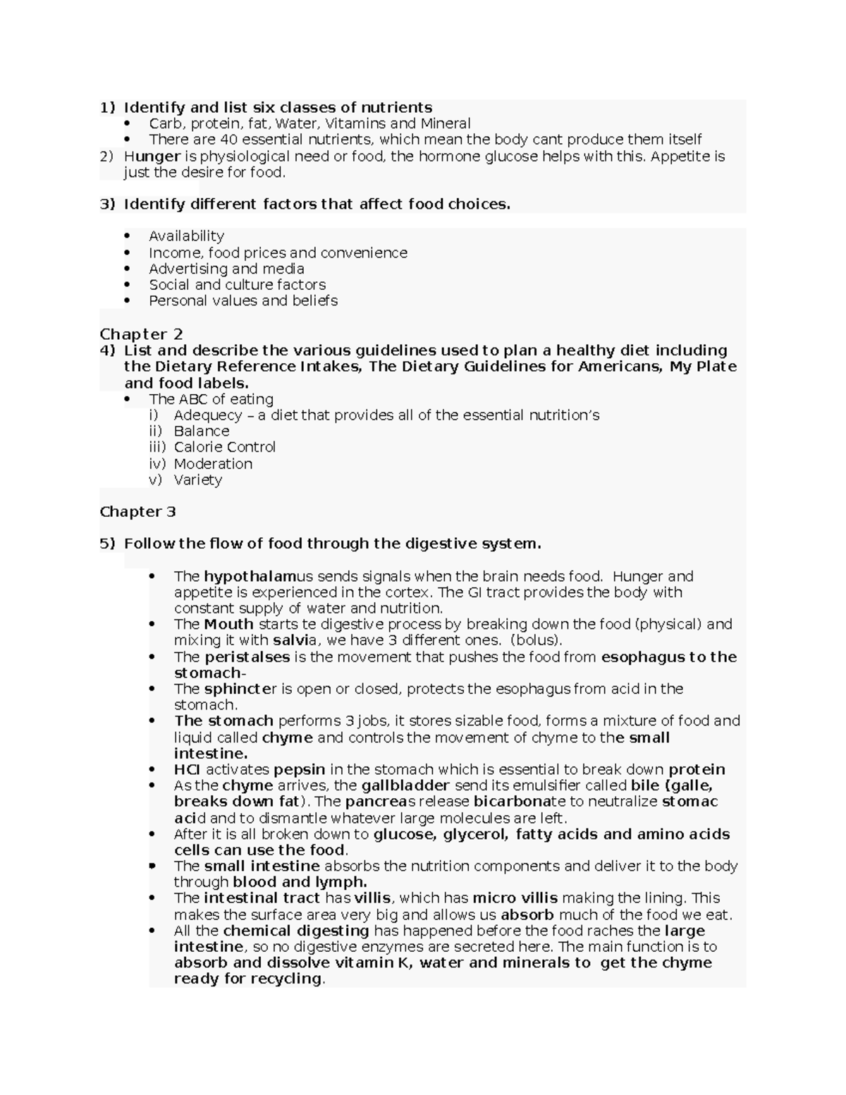 HRTM Module 1 - Notes - Study guide for exam 1 - Identify and list six ...