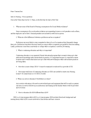 Falls Care Plan - Intro to Nursing Falls Care Plan Scenario Directions ...