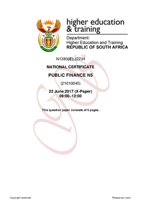 N5 Computer Practice June 2019 Memorandum - NATIONAL CERTIFICATE ...