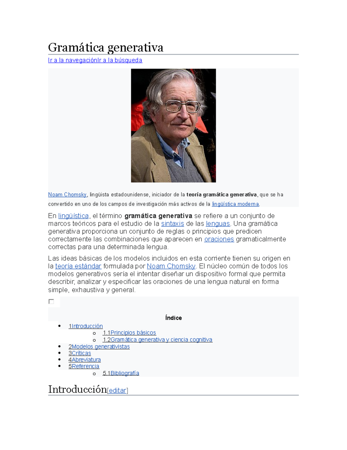 Gramática generativa - Historia del constituyente sintáctico ...