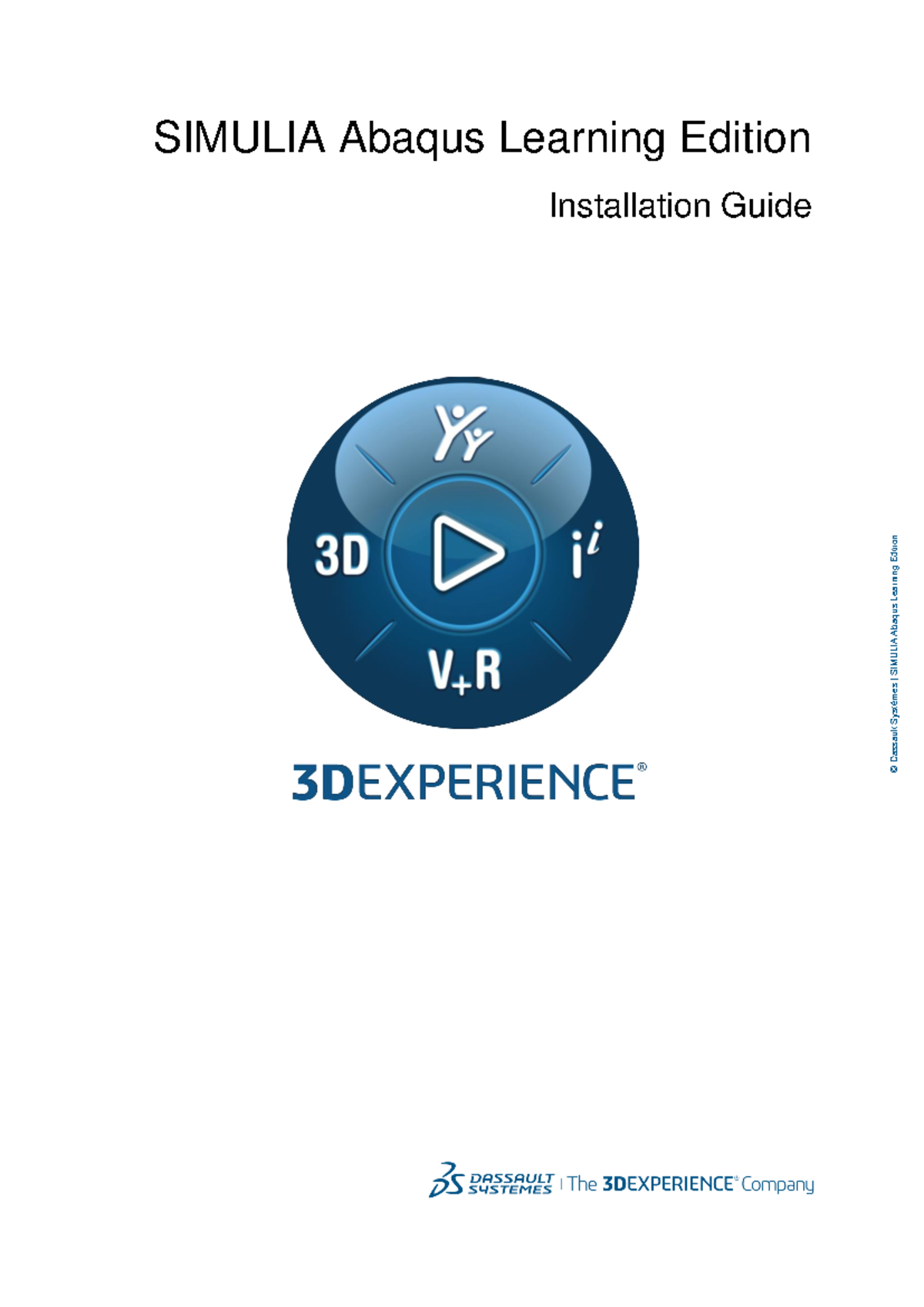 Installation Guide - SIMULIA Abaqus Learning Edition Installation Guide ...