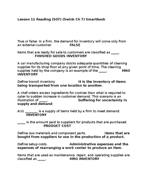 Lesson 14 Reading (B03) (Bowersox Ch 3) Smartbook - Lesson 14 Reading ...