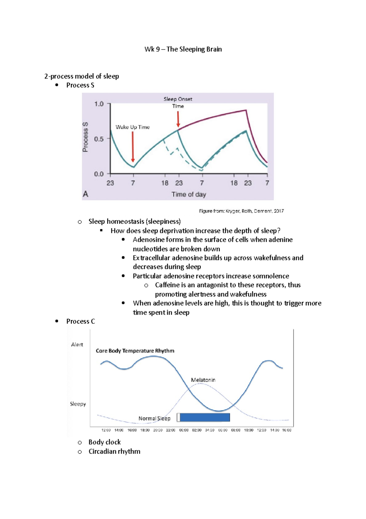 Wk 9 - The Sleeping Brain - Wk 9 – The Sleeping Brain 2-process model ...