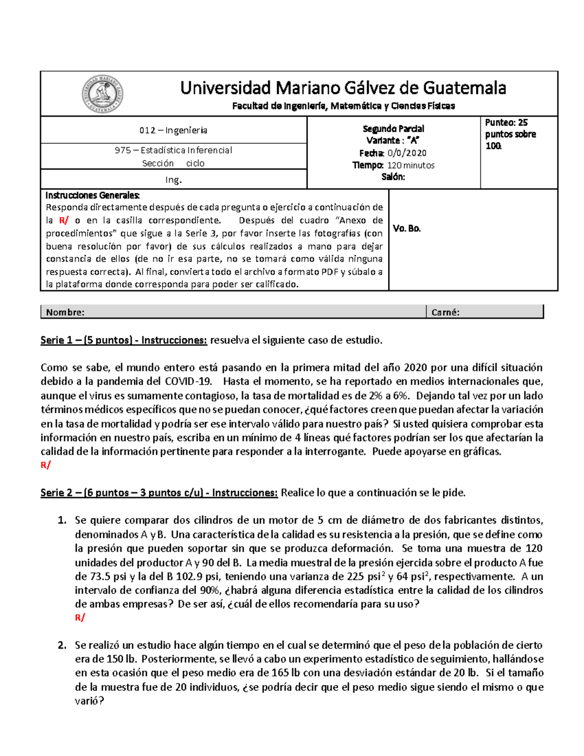 Parcial 20 9 Abril 2020, preguntas - Warning: TT: undefined function: 32 Warning: TT: undefined ...