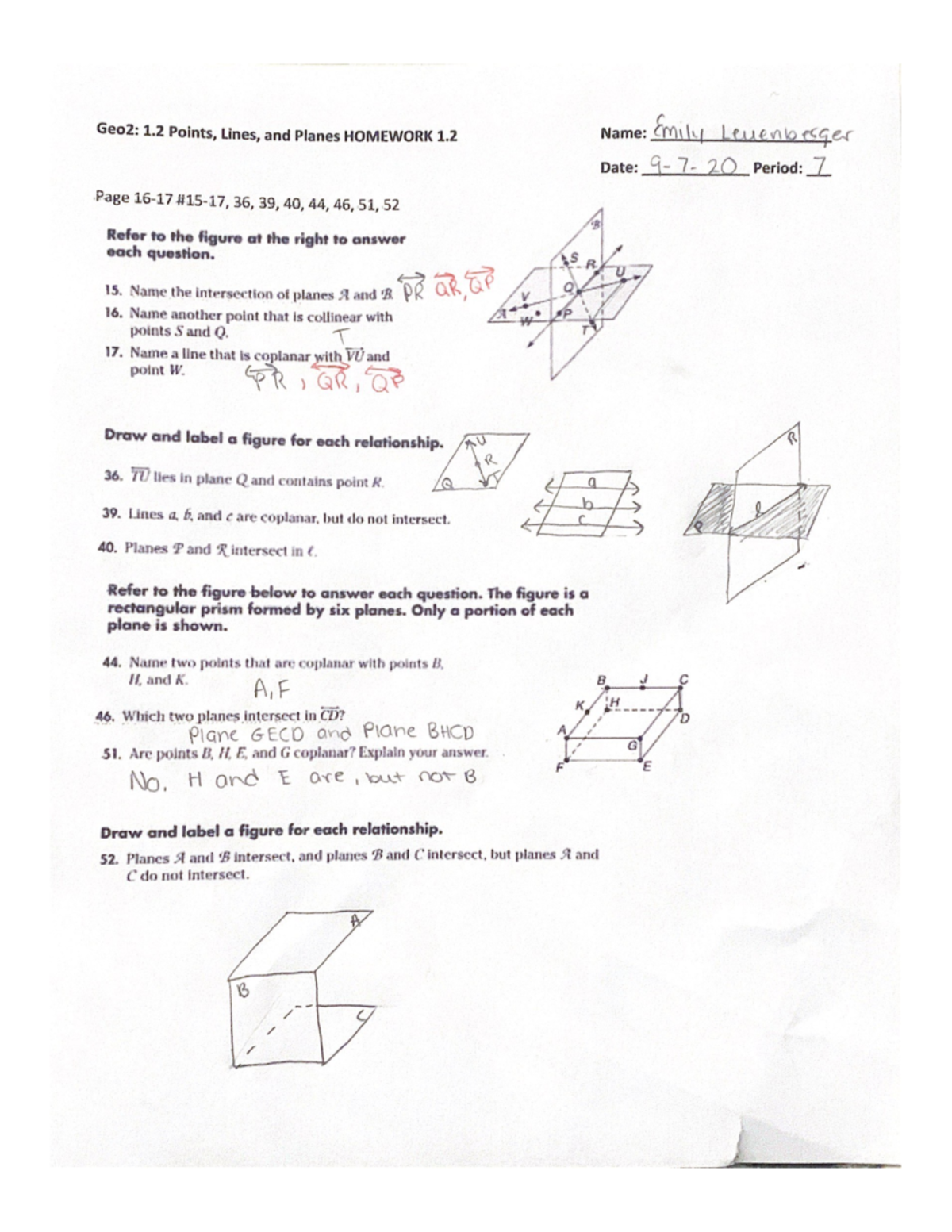 geometry homework for geometry 2 in high school - GE 390 - Studocu