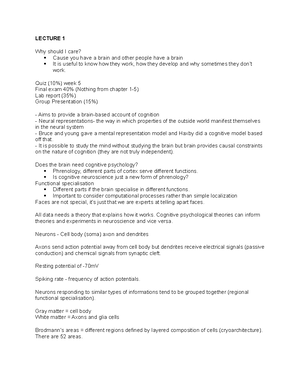 PSYC3317 Cognitive Neuroscience - (2015). The unsolved problems of ...