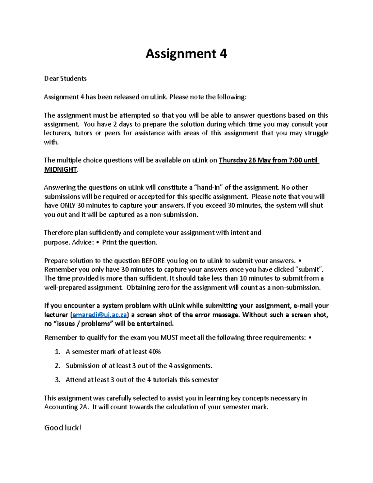 Assignment 4 (2022) Question - Assignment 4 Dear Students Assignment 4 ...