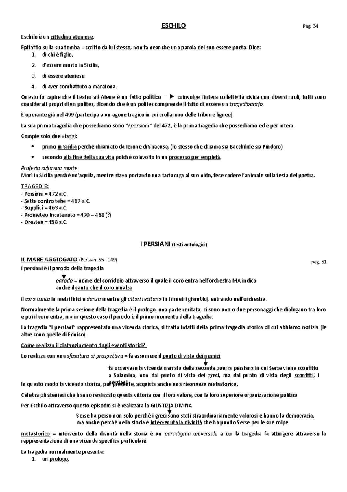 Eschilo - ESCHILO Eschilo è un cittadino ateniese. Epitaffio sulla sua ...