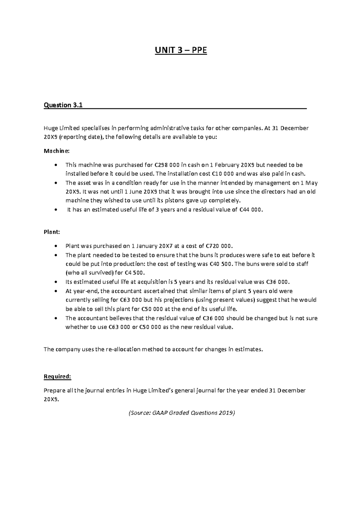 AFE3781 PPE Question Bank - 2024 - UNIT 3 – PPE Question 3. Huge ...