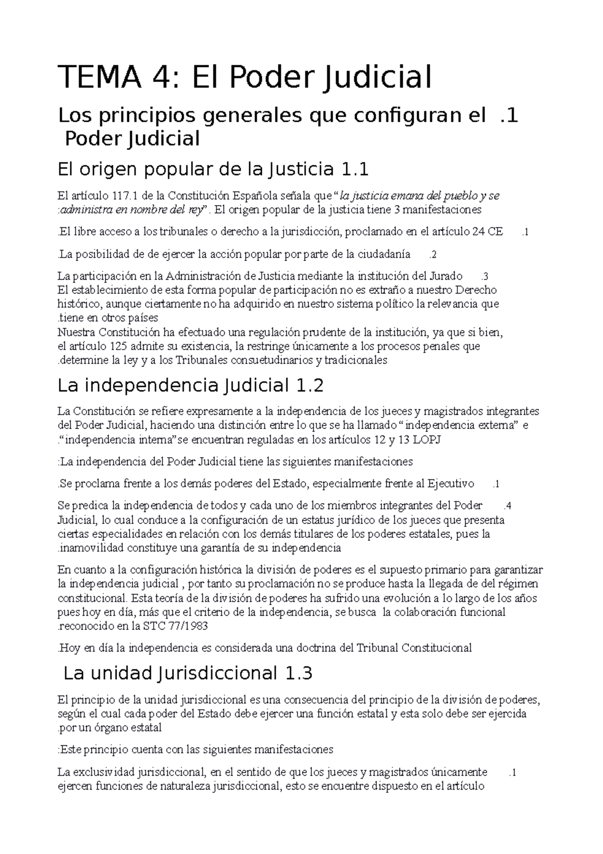Tema 4 (Consti II) importante - Derecho constitucion - UCM - Studocu