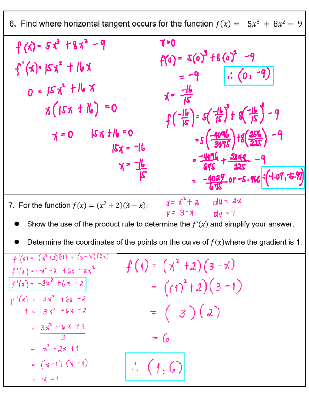 Worksheet 4 - Gagarin, Amer Ian D. Kamihq - Find where horizontal ...