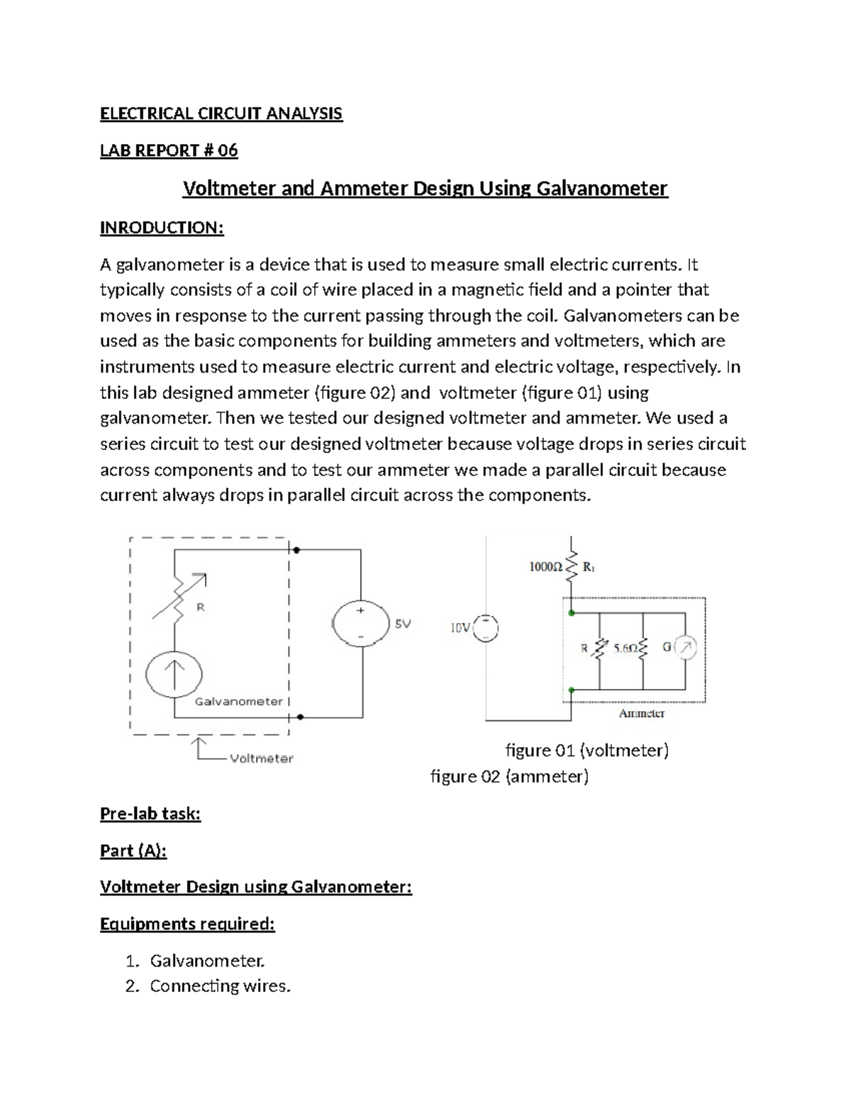 Electrical Circuit Analysis LAB Report 06 - ELECTRICAL CIRCUIT ANALYSIS ...