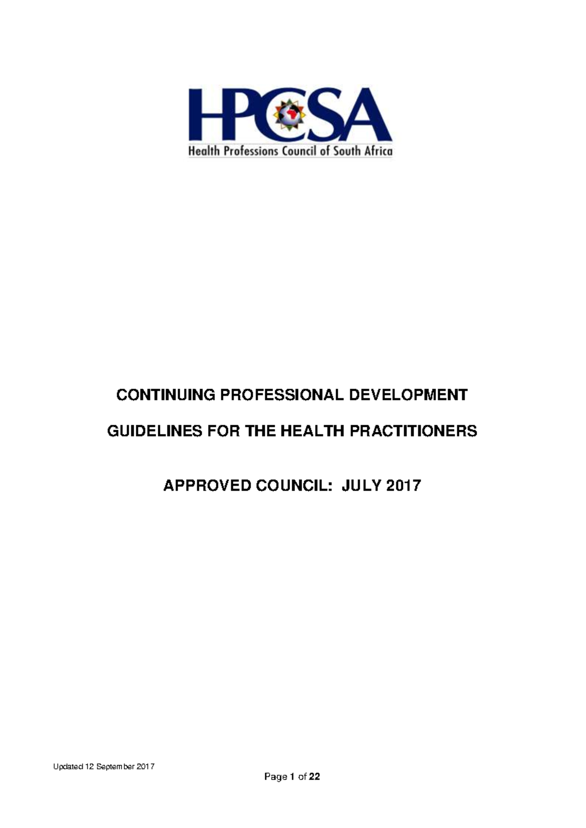 Lecture 5 CPD Guidelines-booklet - Updated 1 2 September 2017 ...