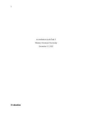 Accreditation Audit KCM1 Task 1 - They offer services in a wide range ...