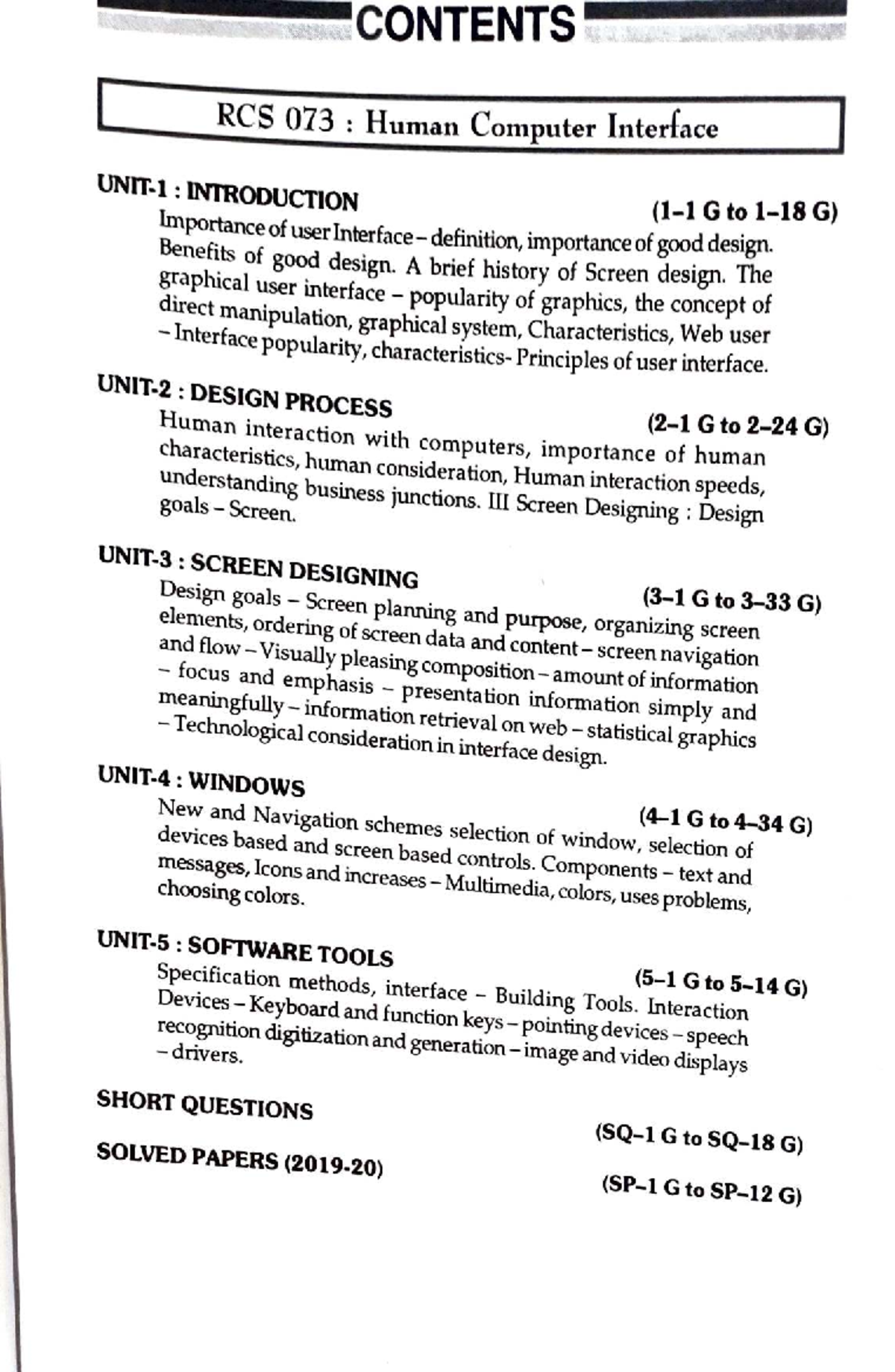 Human-computer-interface - B.tech CSE 1st year - Studocu